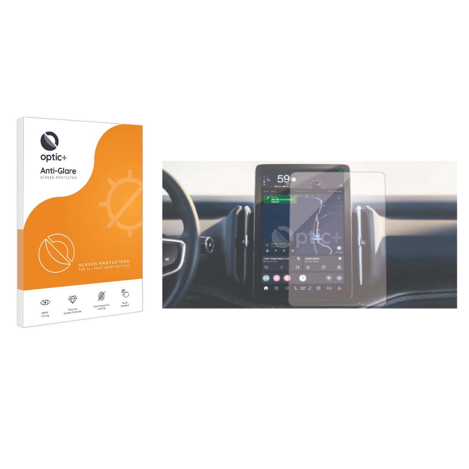 Optic+ Anti-Glare Screen Protector for Volvo EX30 2024 - ScreenShield