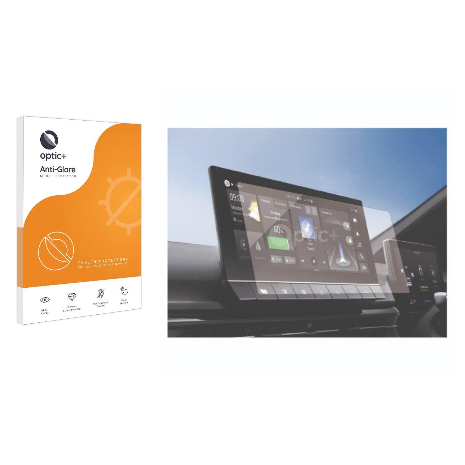 Optic+ Anti-Glare Screen Protector for MG4 Electric 7" Cockpit Display - ScreenShield