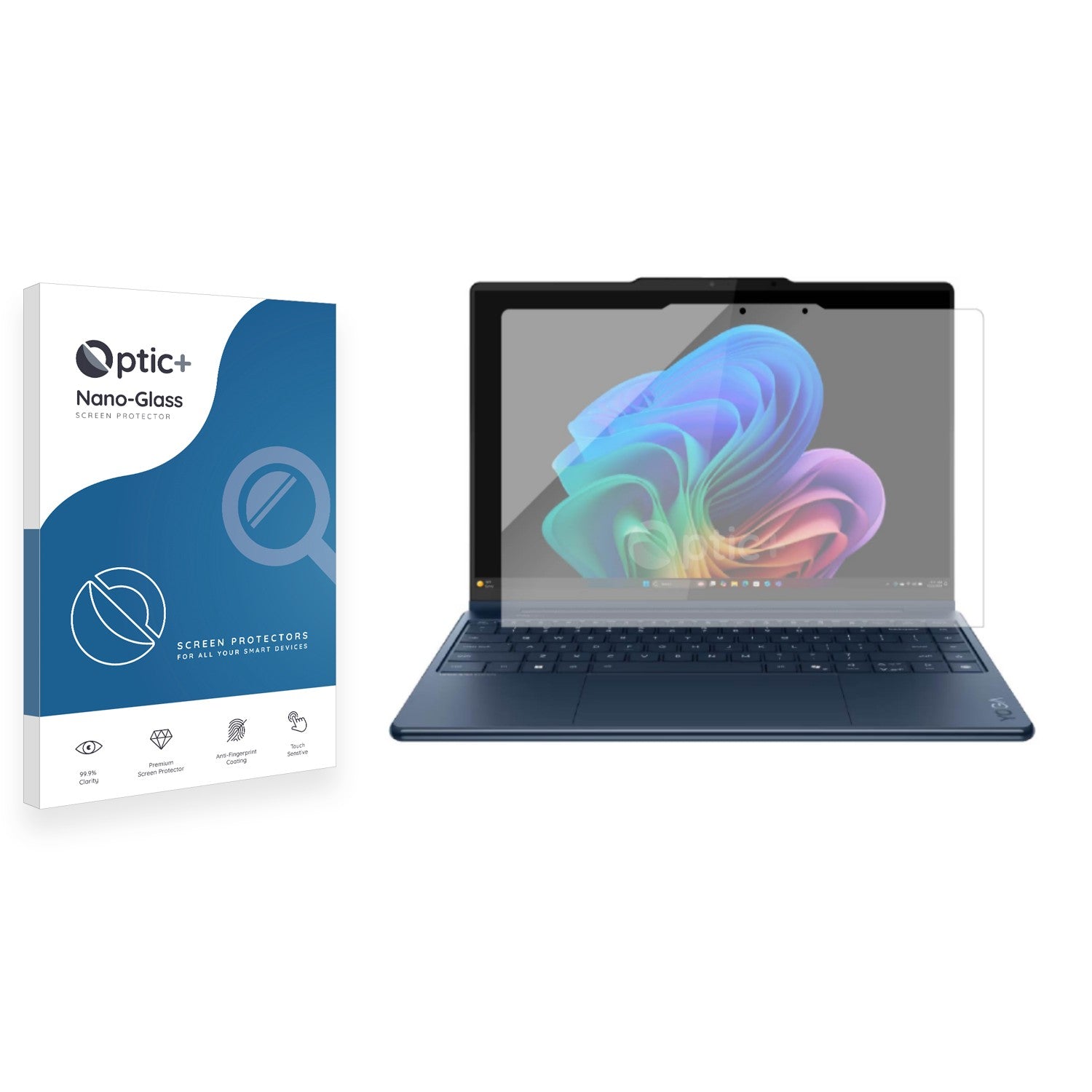 Optic+ Nano Glass Screen Protector for Lenovo Yoga 9i 2-in-1 Gen 10 14 Aura Edition - ScreenShield
