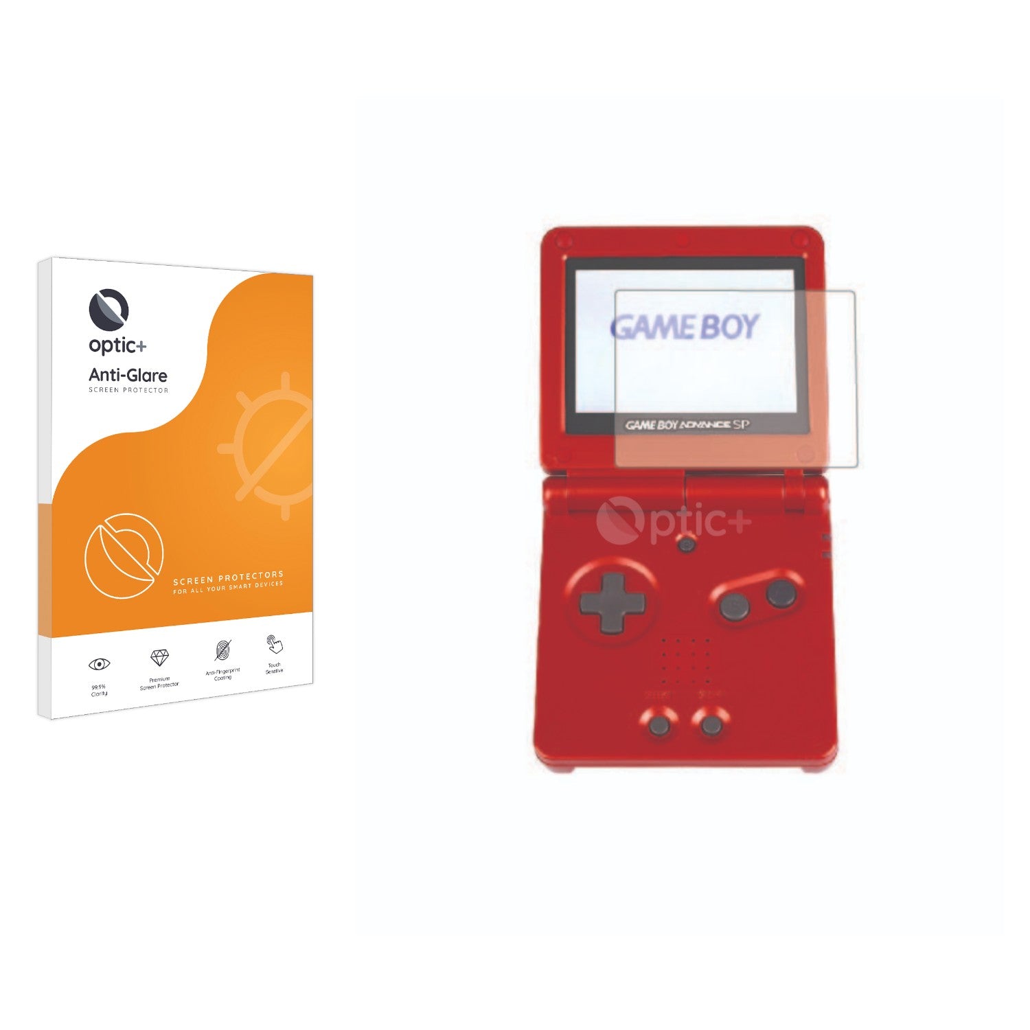 Optic+ Anti-Glare Screen Protector for Nintendo Gameboy Advance GBA SP ...