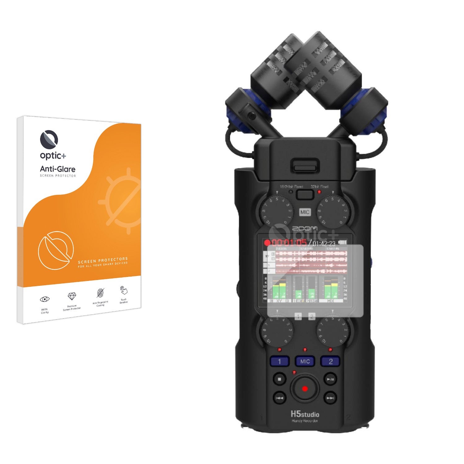 Optic+ Anti-Glare Screen Protector for Zoom H5 Studio - ScreenShield