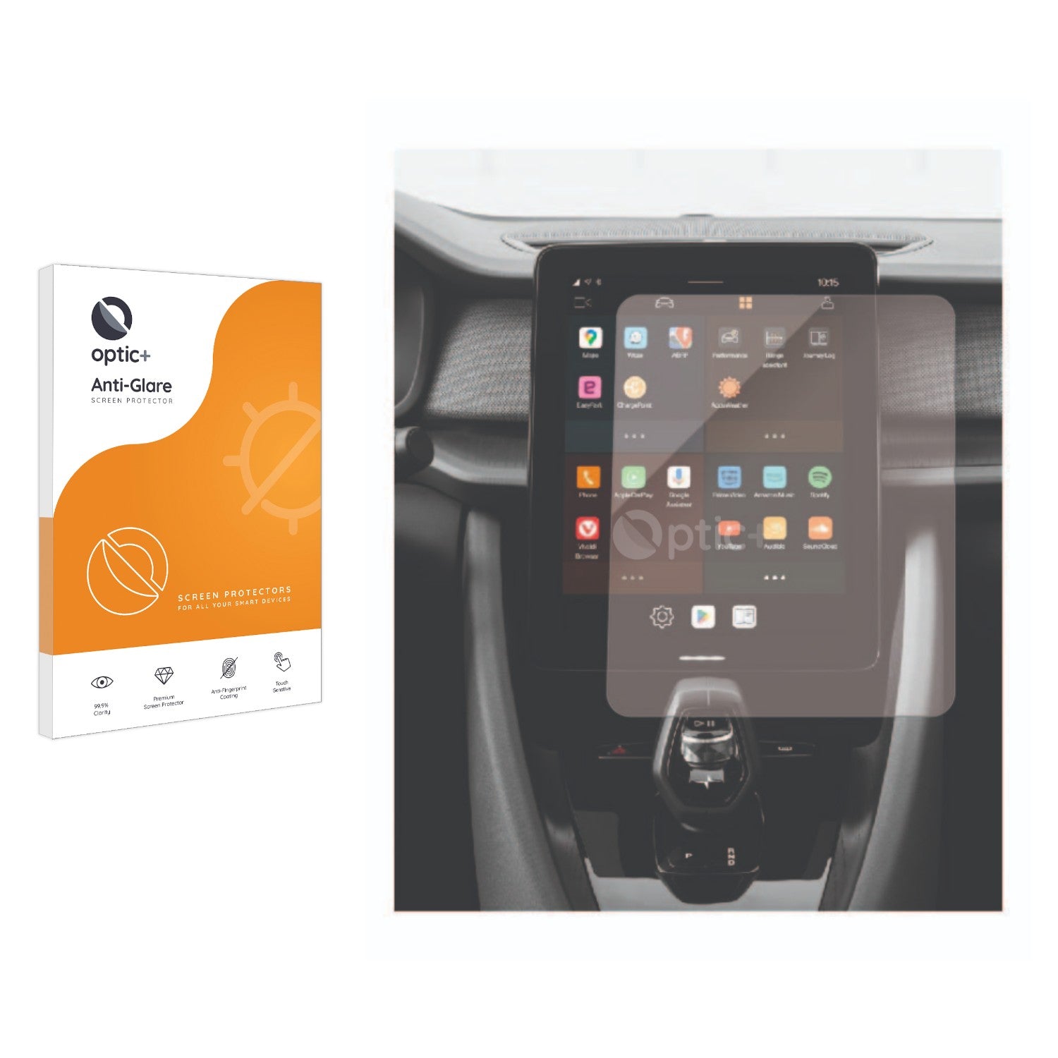 Optic+ Anti-Glare Screen Protector for Polestar 2 2020 Infotainment ...
