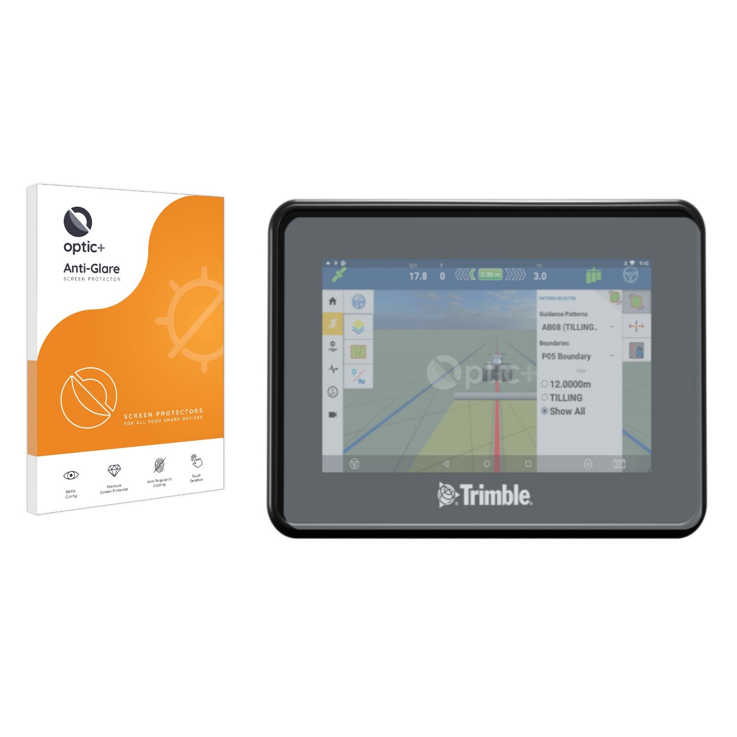 Optic+ Anti-Glare Screen Protector for Trimble GFX-350 - ScreenShield