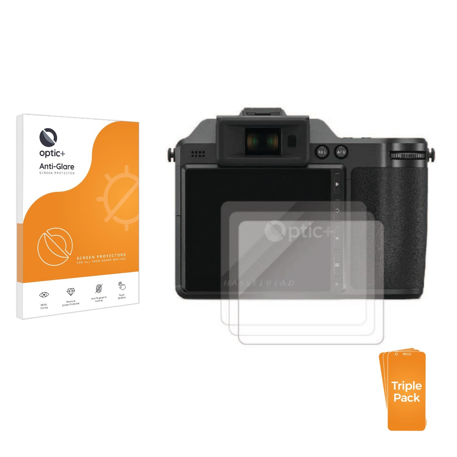 3pk Optic+ Anti-Glare Screen Protectors for Hasselblad X2D II 100C ...