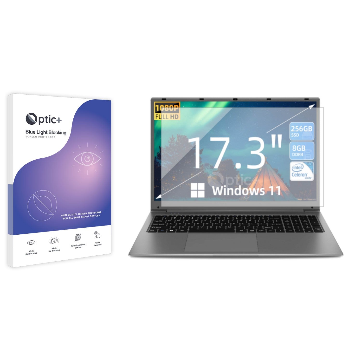 Optic+ Blue Light Blocking Screen Protector for SGIN M17 - ScreenShield