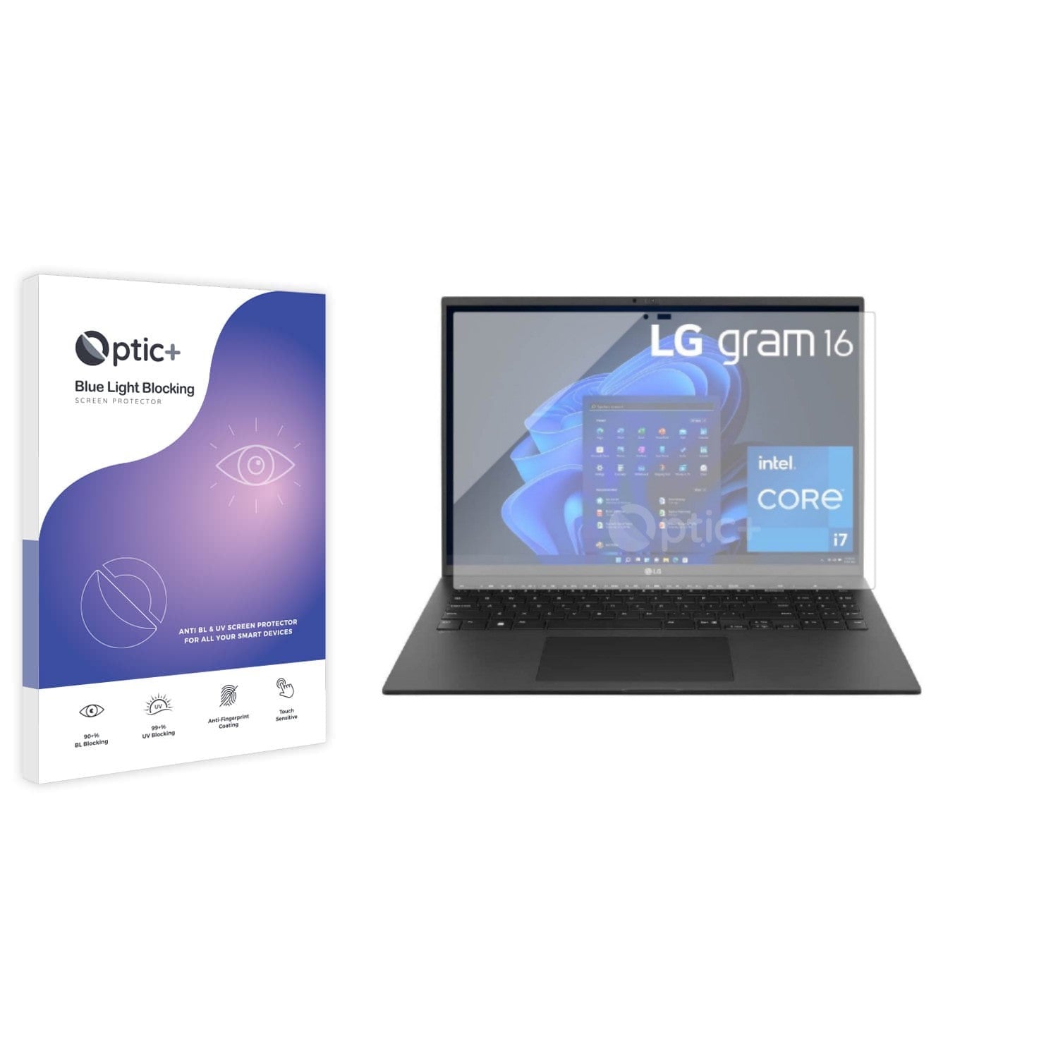 Optic+ Blue Light Blocking Screen Protector for LG gram Pro 16 2025 ...