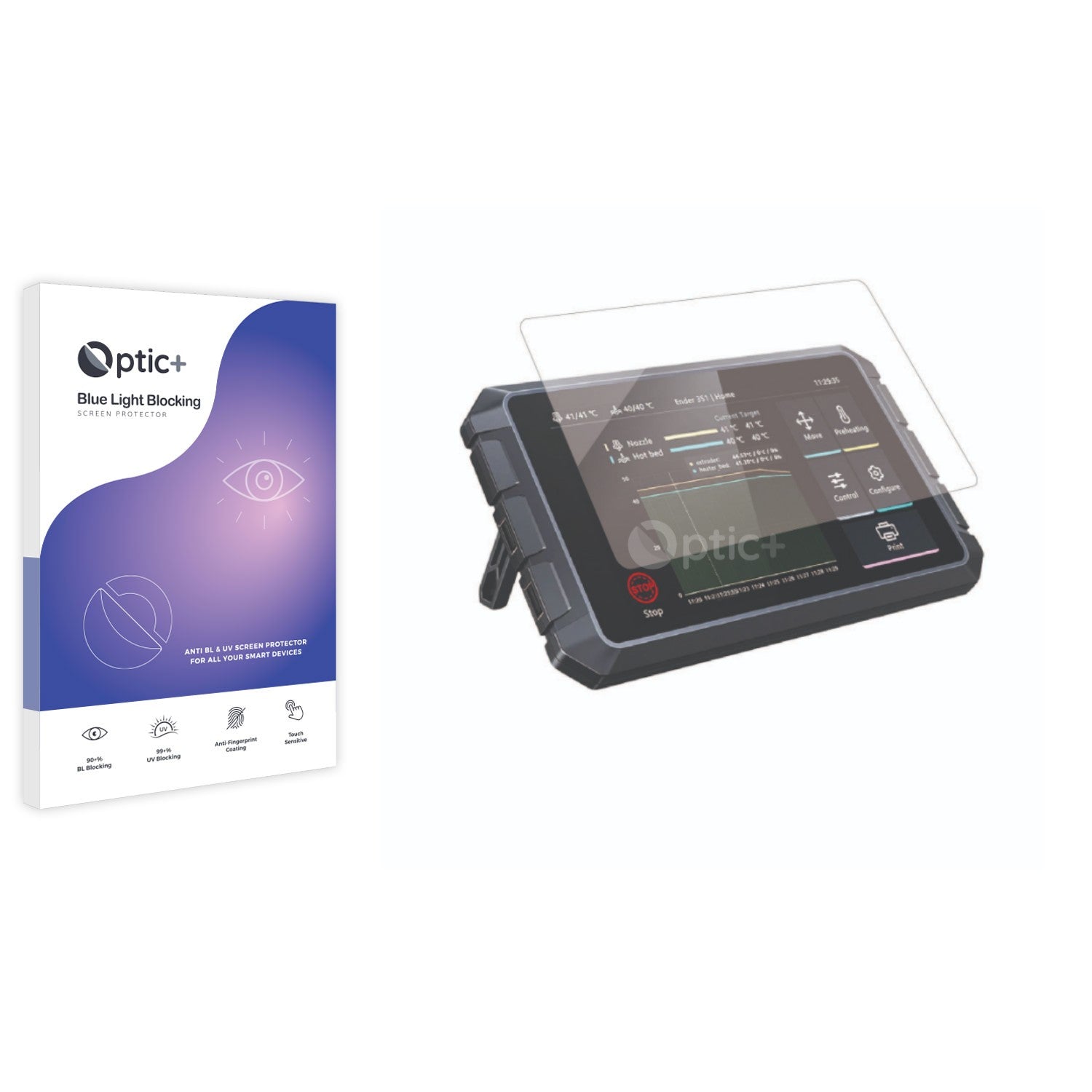 Optic+ Blue Light Blocking Screen Protector for Creality Sonic Pad ...