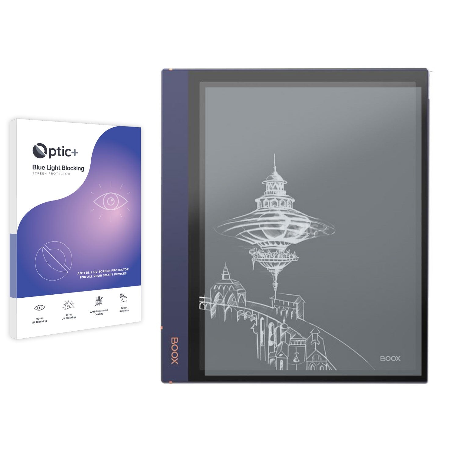 Optic+ Blue Light Blocking Screen Protector for Onyx Boox Note Air 2 ...