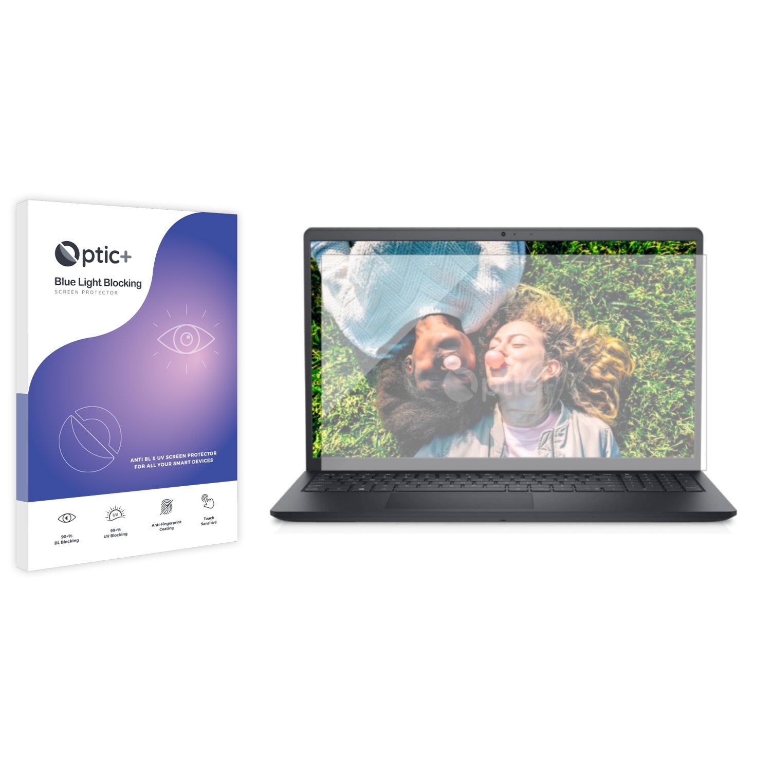 Optic+ Blue Light Blocking Screen Protector for Dell Inspiron 15 3520 ...