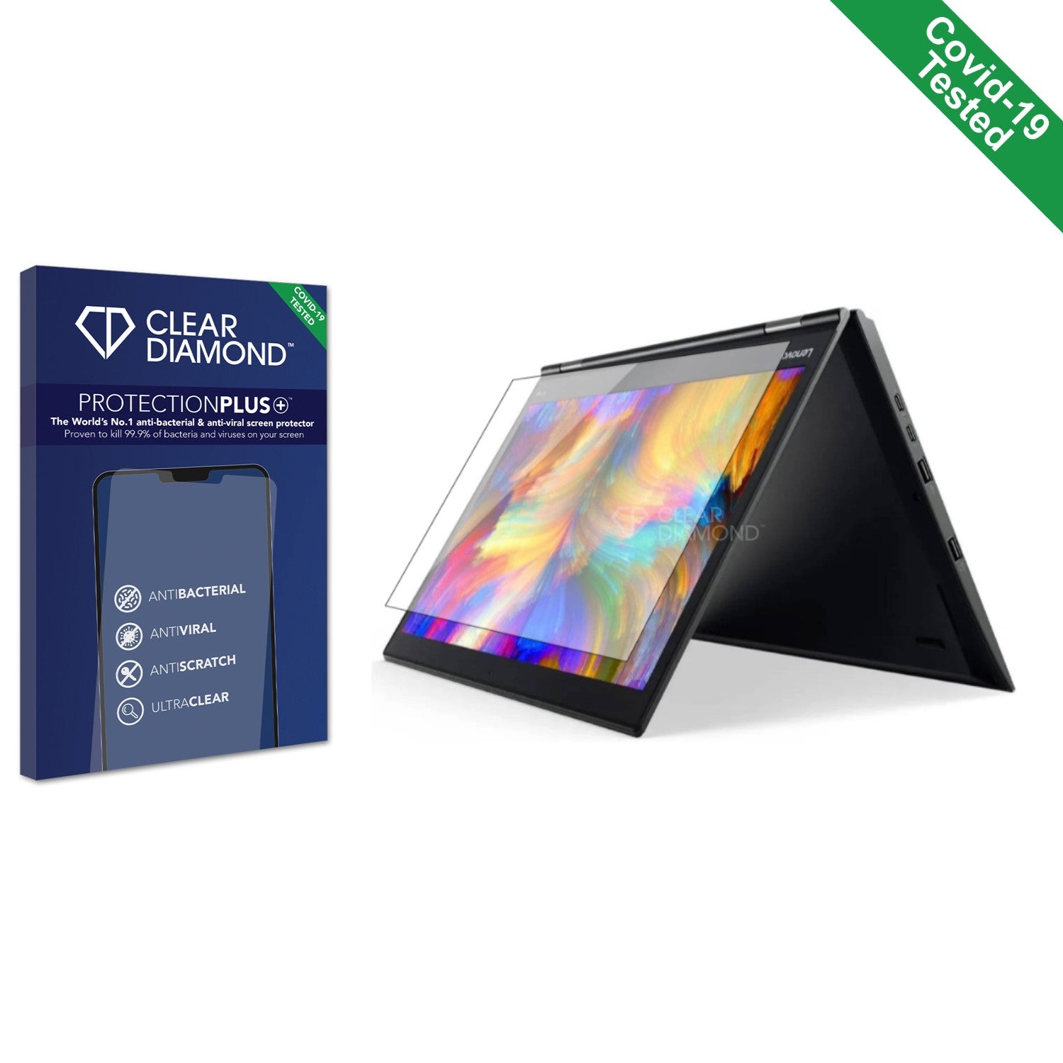 Clear Diamond Anti-viral Screen Protector for Lenovo ThinkPad X1 Yoga ...