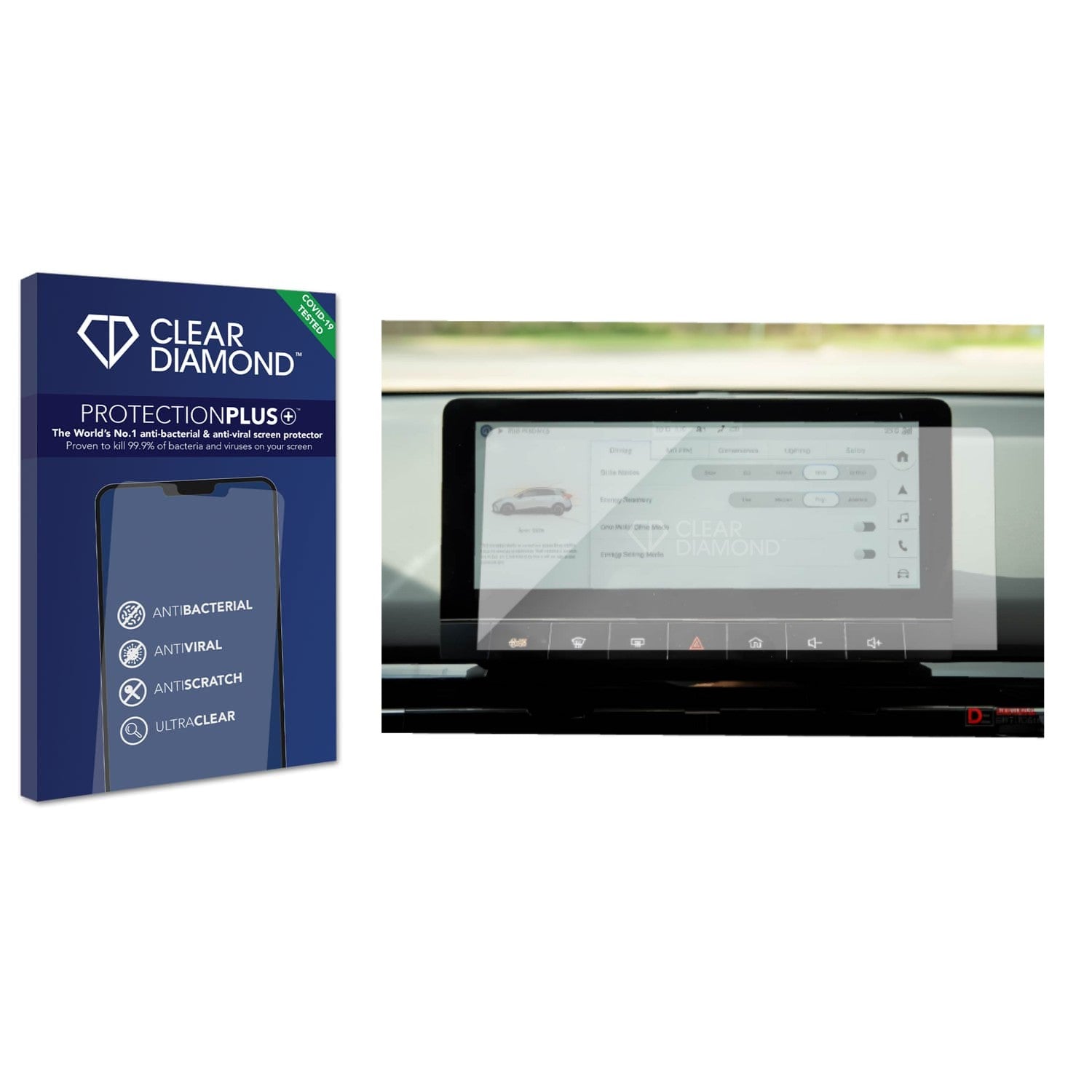 Clear Diamond Anti-viral Screen Protector for MG4 X Power 2024 ...