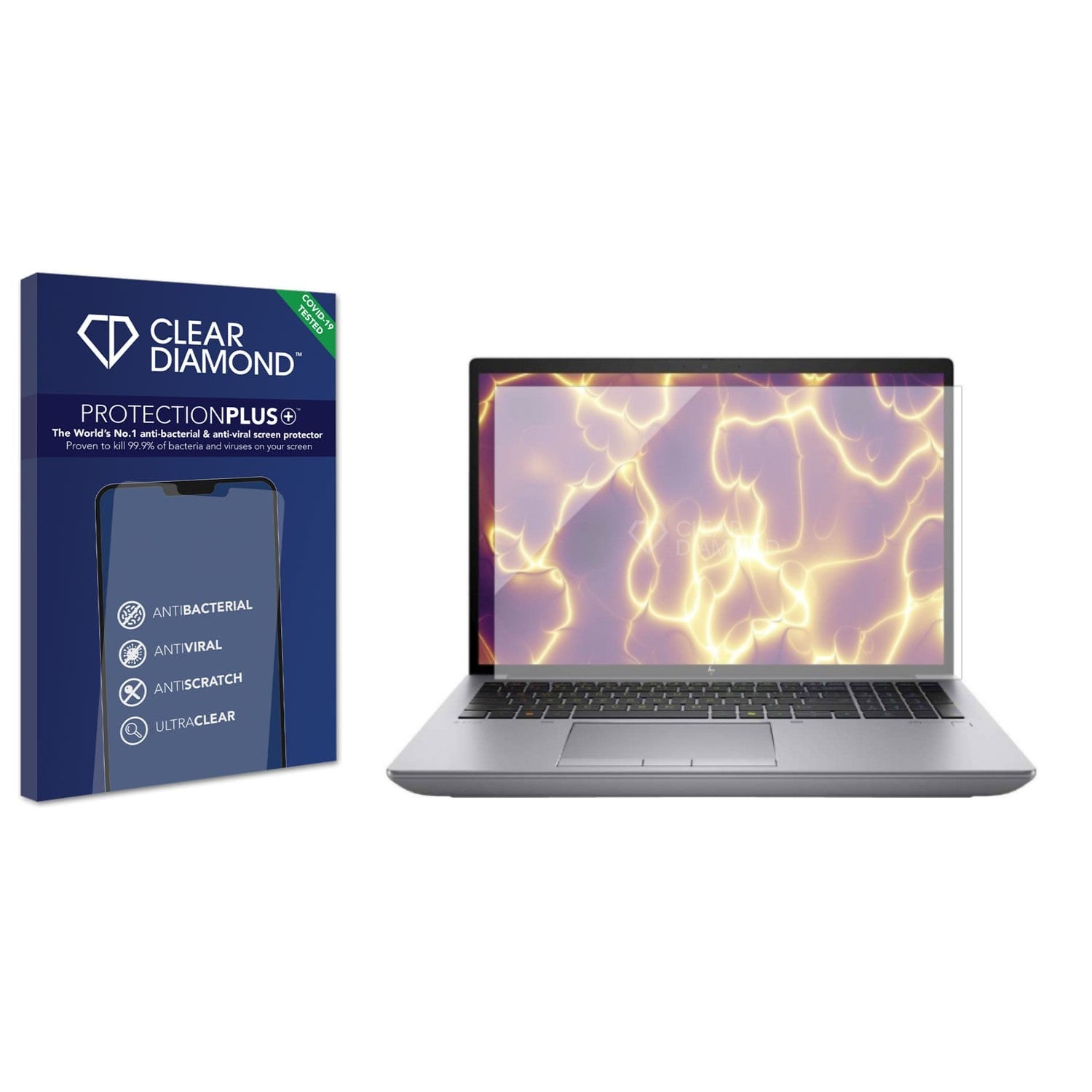 Clear Diamond Anti-viral Screen Protector for HP ZBook Fury 16 G11 (Non ...