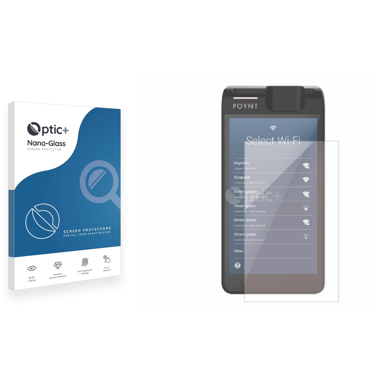 Optic+ Nano Glass Screen Protector for Poynt 5 - ScreenShield