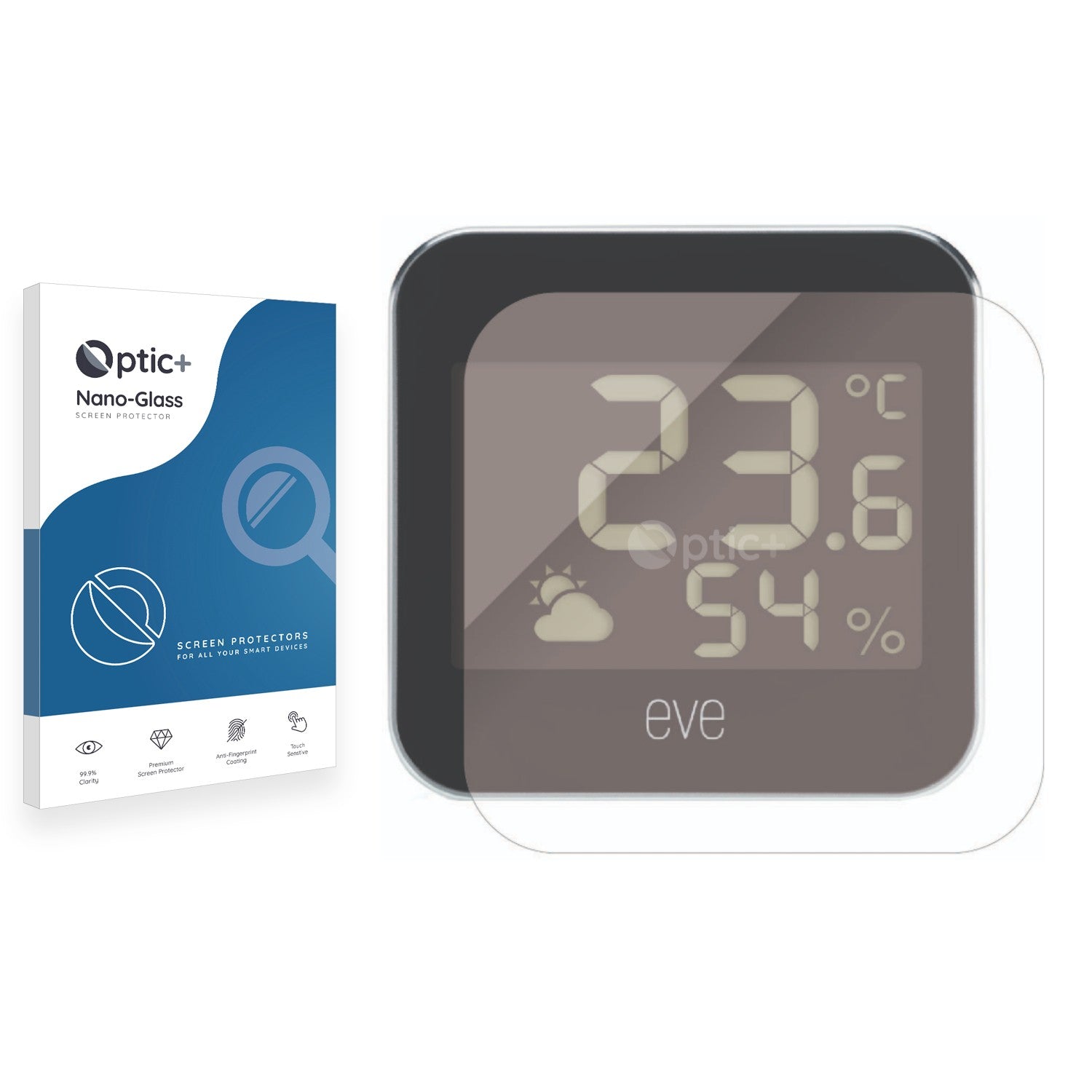 Optic+ Nano Glass Screen Protector for eve weather - ScreenShield