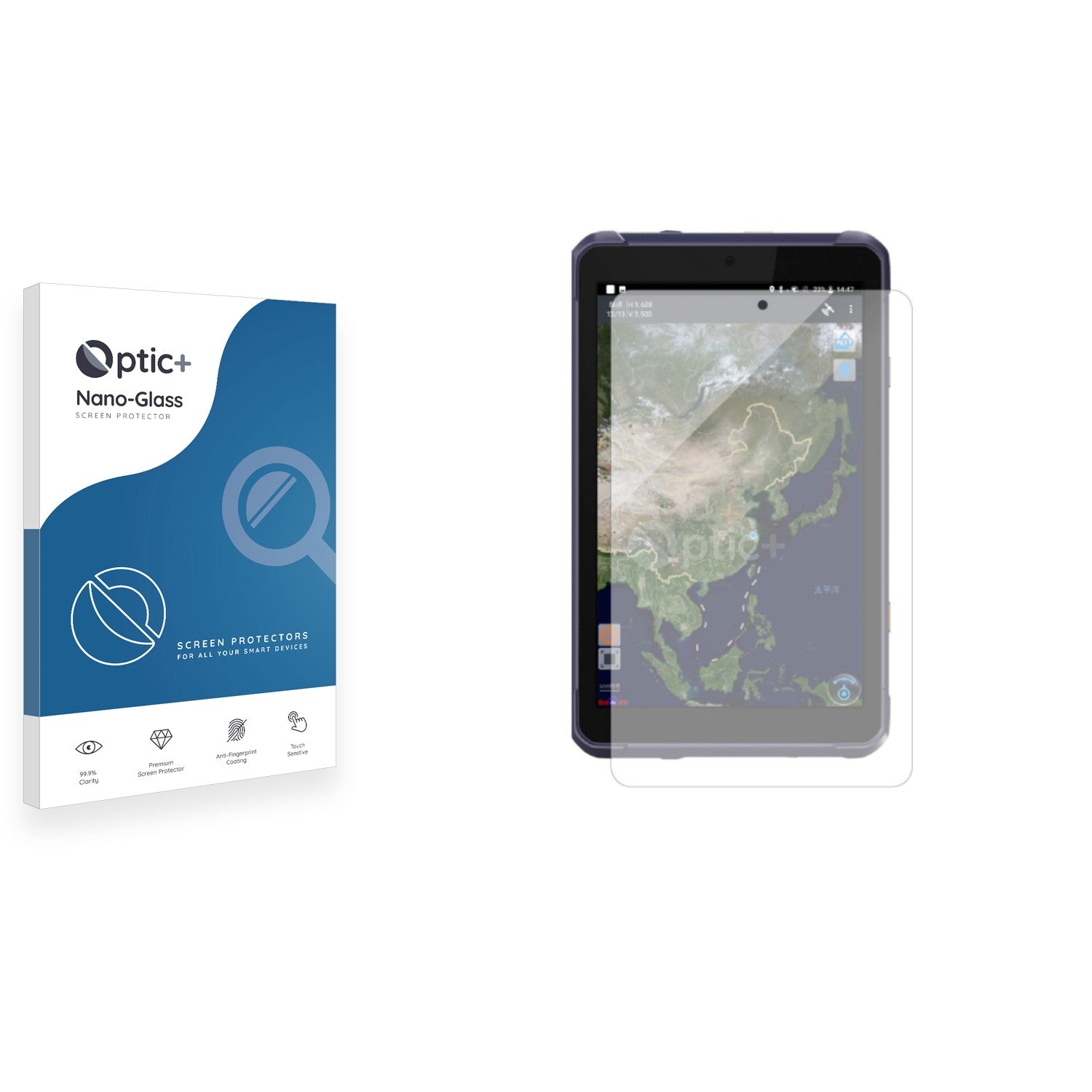 Optic+ Nano Glass Screen Protector for CHCNAV LT800 - ScreenShield