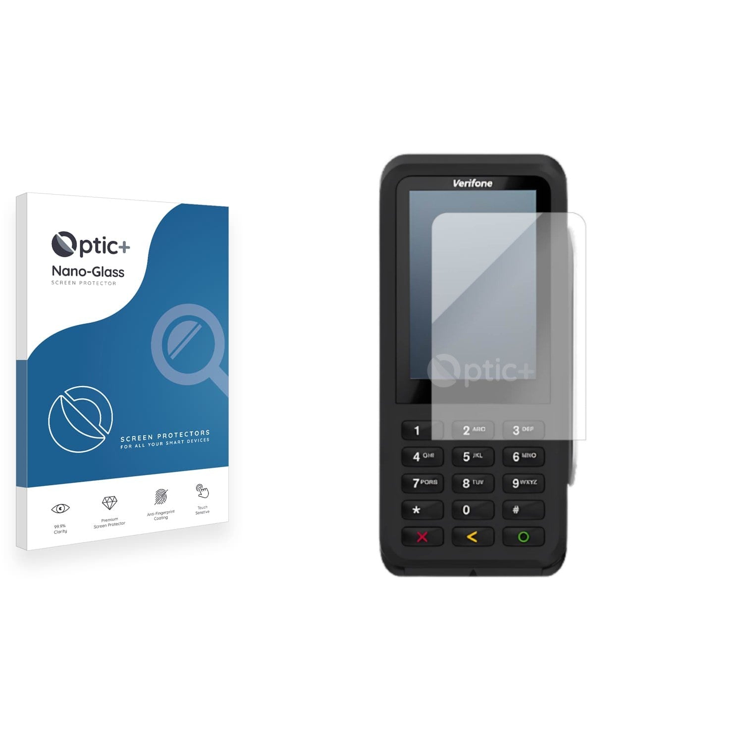 Optic+ Nano Glass Screen Protector for Adyen P630 - ScreenShield