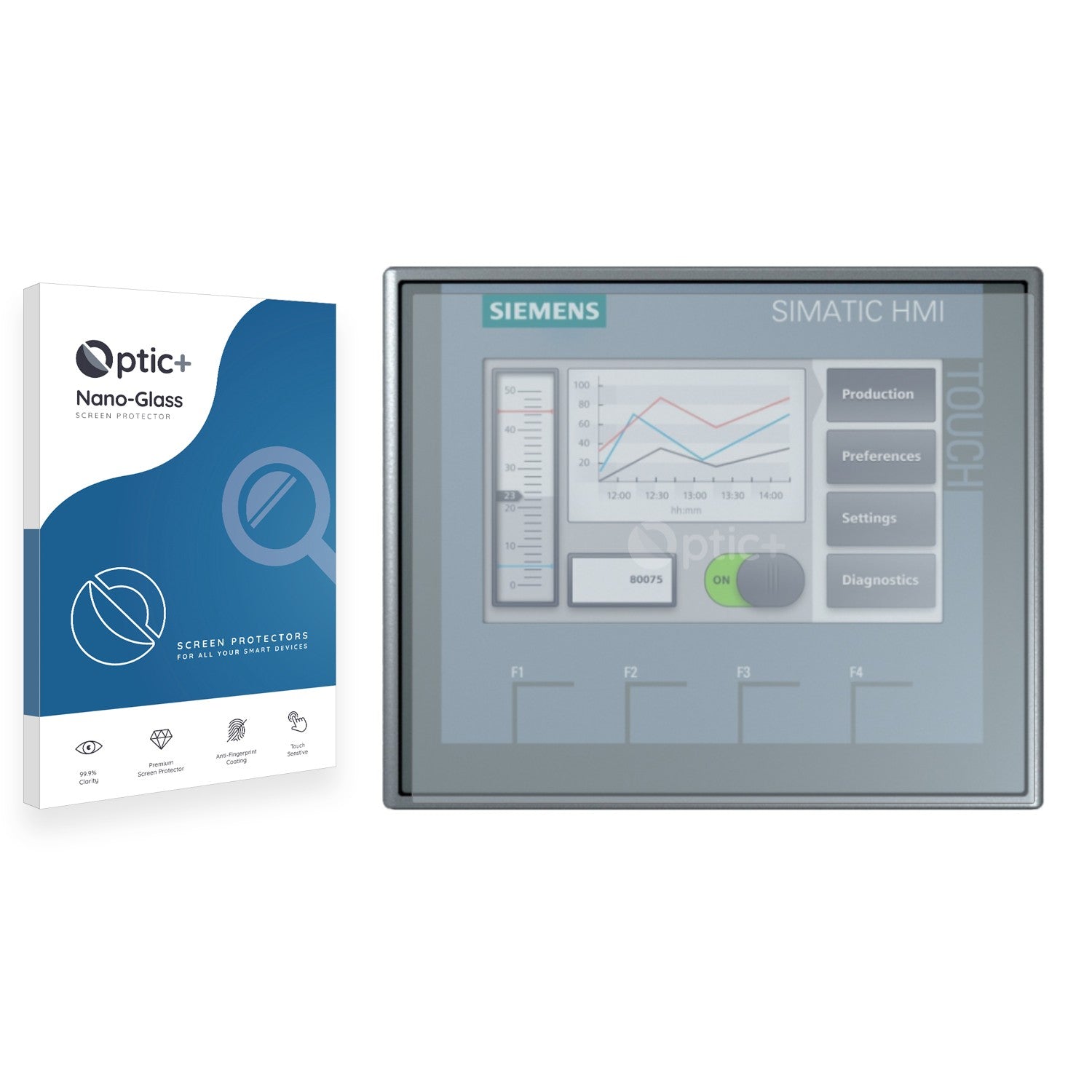 Optic+ Nano Glass Screen Protector for Siemens Simatic HMI KTP 400 ...