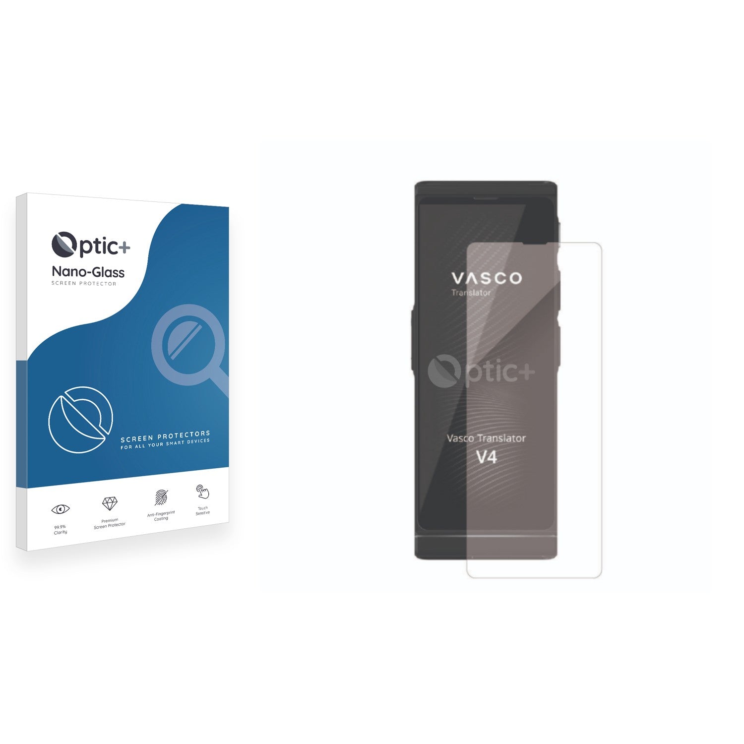 Optic+ Nano Glass Screen Protector for Vasco Translator V4 - ScreenShield