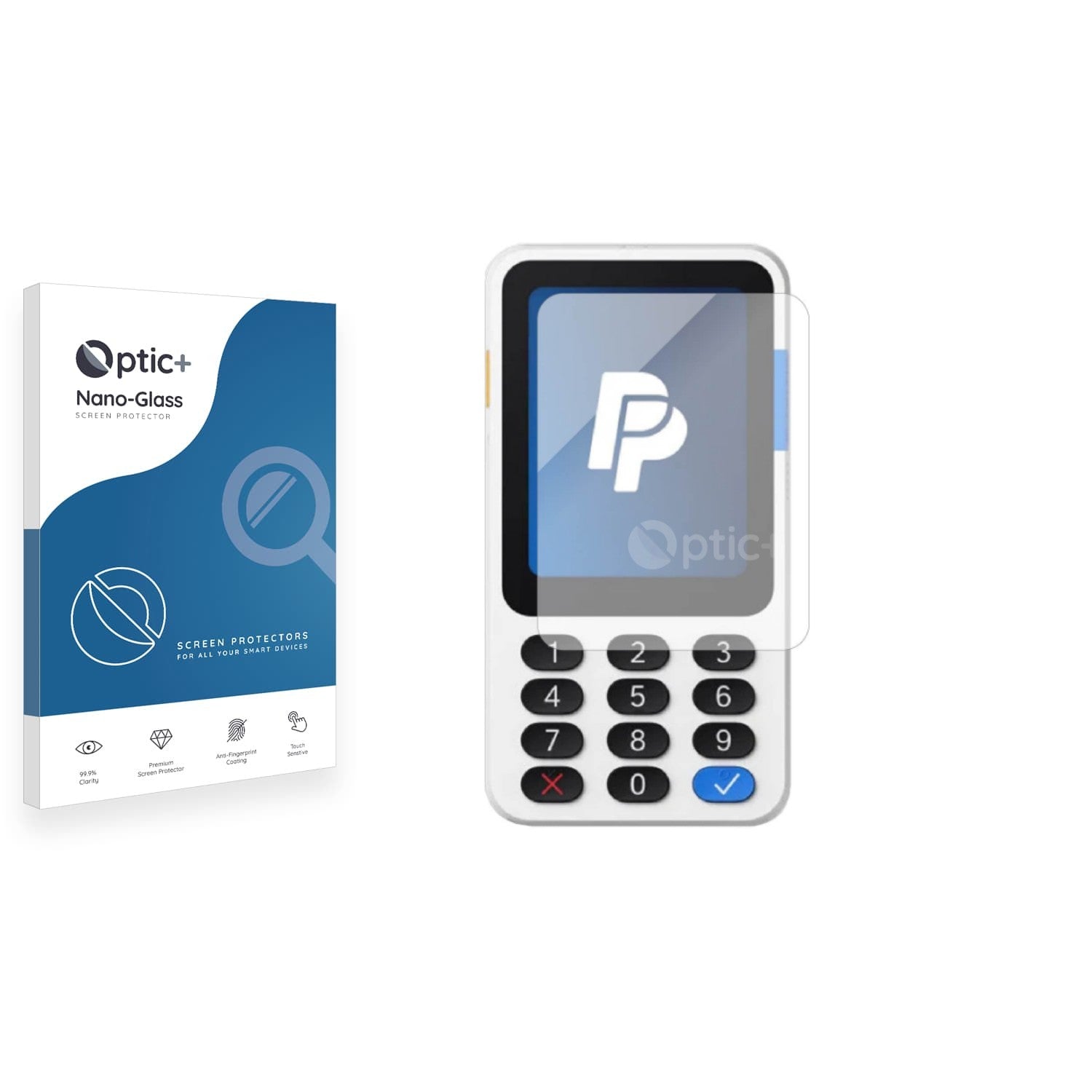 Optic+ Nano Glass Screen Protector for Zettle by Paypal Reader ...
