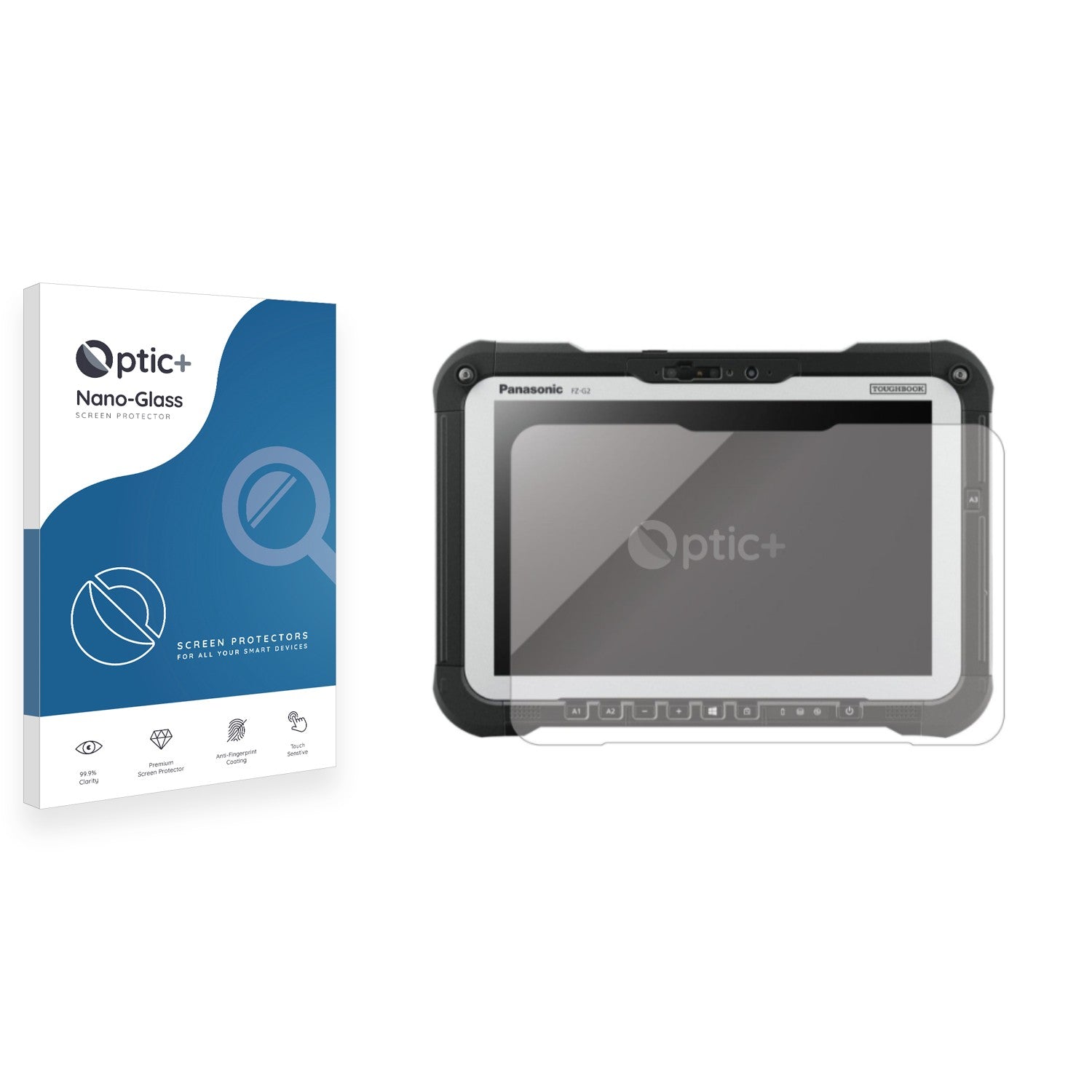 Optic+ Nano Glass Screen Protector for Panasonic Toughbook FZ-G2 ...
