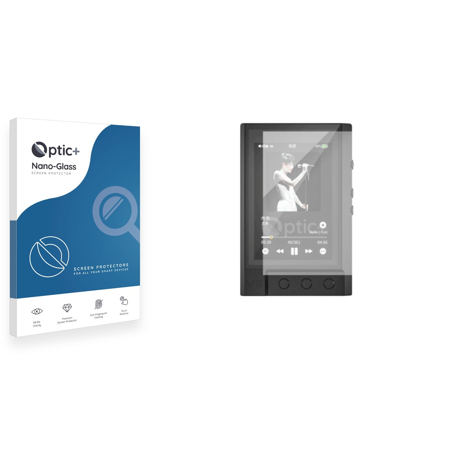 Optic+ Nano Glass Screen Protector for TempoTec V3 - ScreenShield