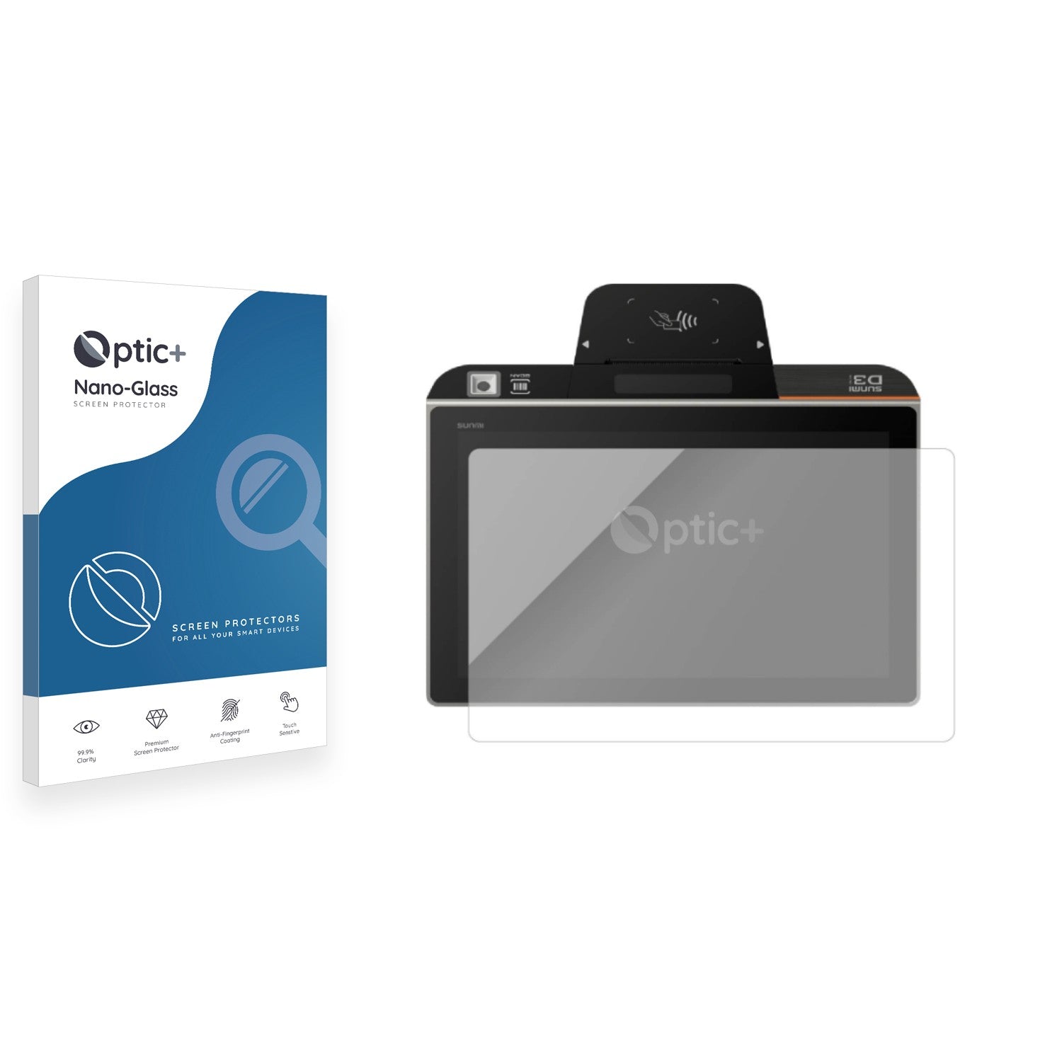 Optic+ Nano Glass Screen Protector for Sunmi D3 Mini - ScreenShield