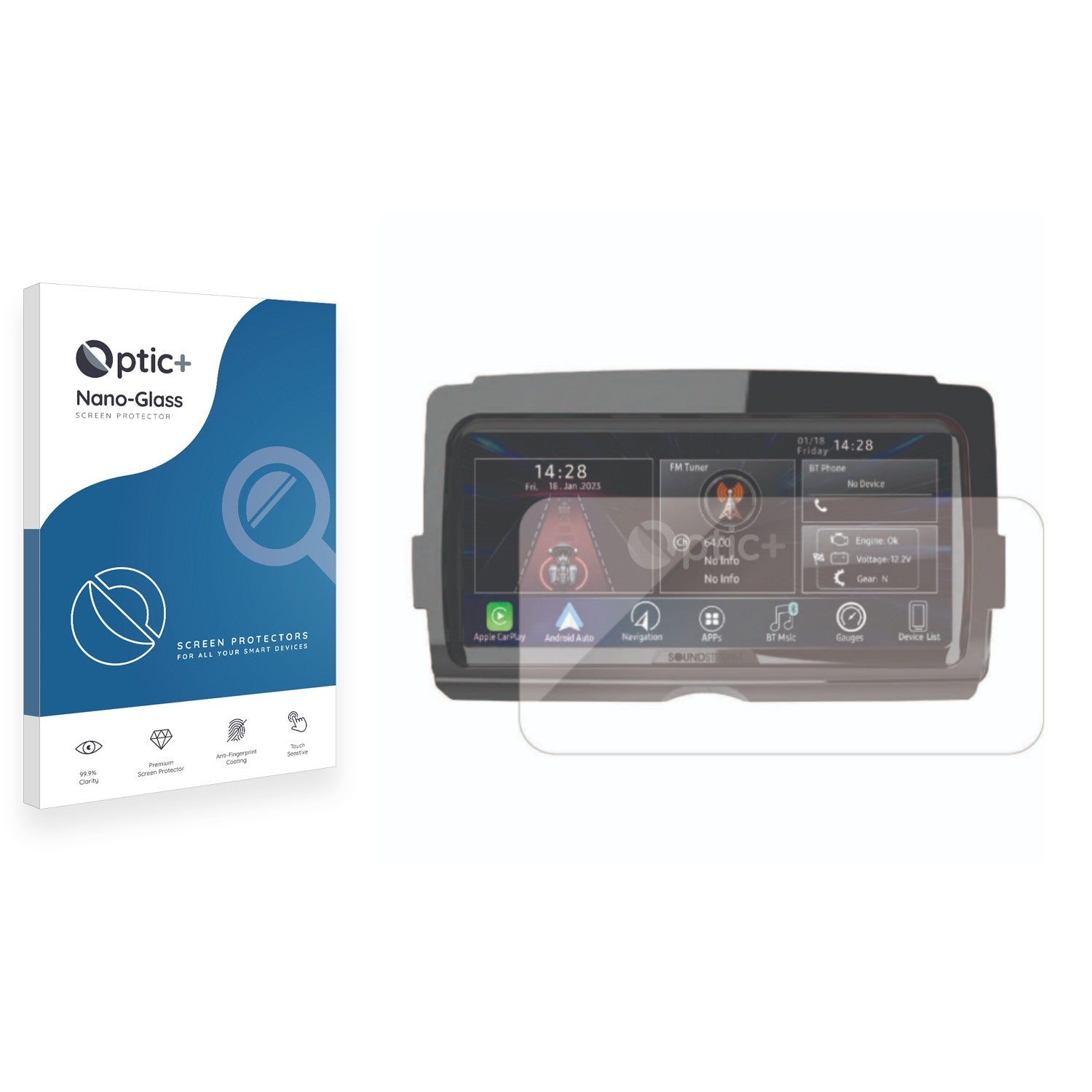 Screen Protectors for Harley Davidson Soundstream V2 - ScreenShield