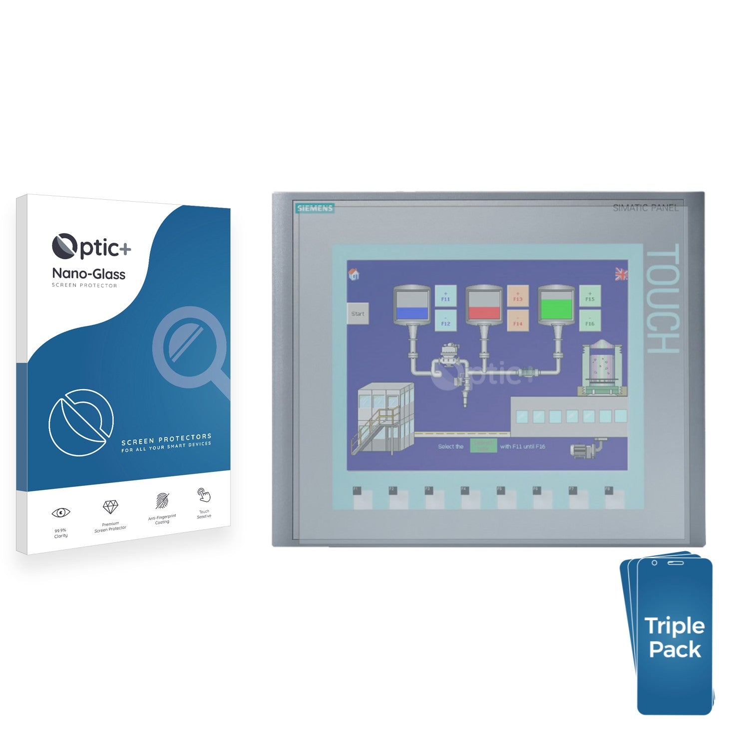 Screen Protectors for Siemens Simatic HMI KTP 1000 Basic Color PN ...