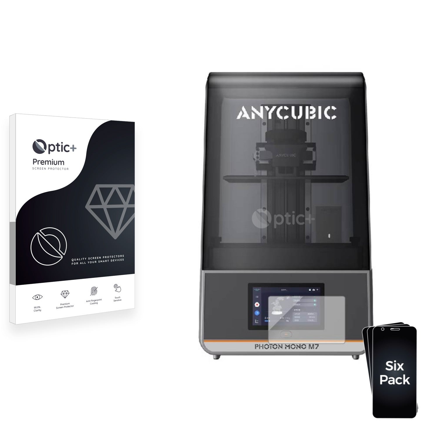 6pk Optic+ Premium Film Screen Protectors for Anycubic Photon Mono M7 ...