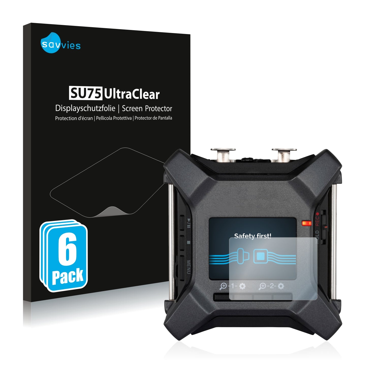 6x Film Screen Protector for Zoom F3 field recorder - ScreenShield ...