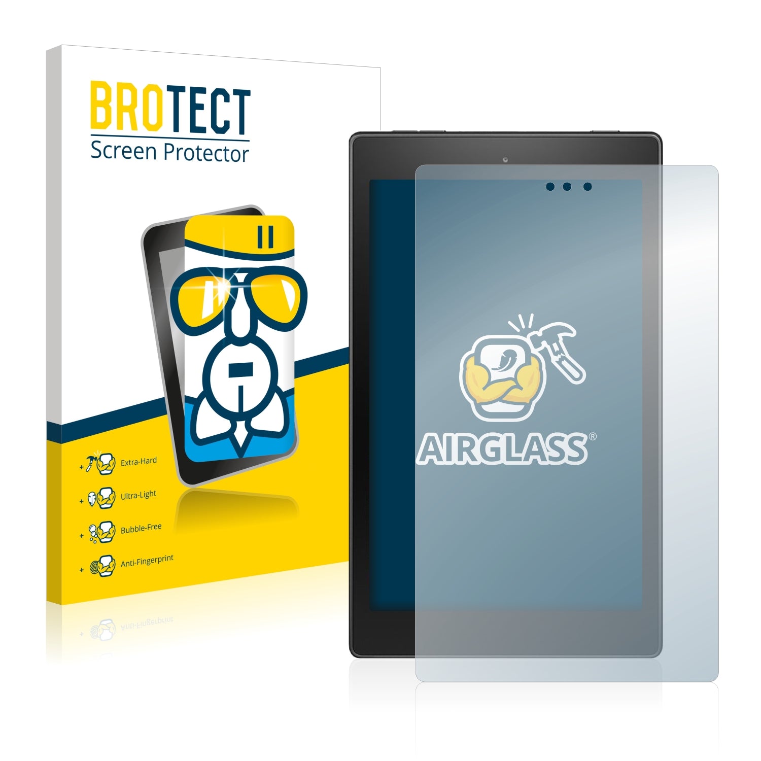 BROTECT AirGlass Glass Screen Protector for Amazon Fire HD 8 2018 (8th ...