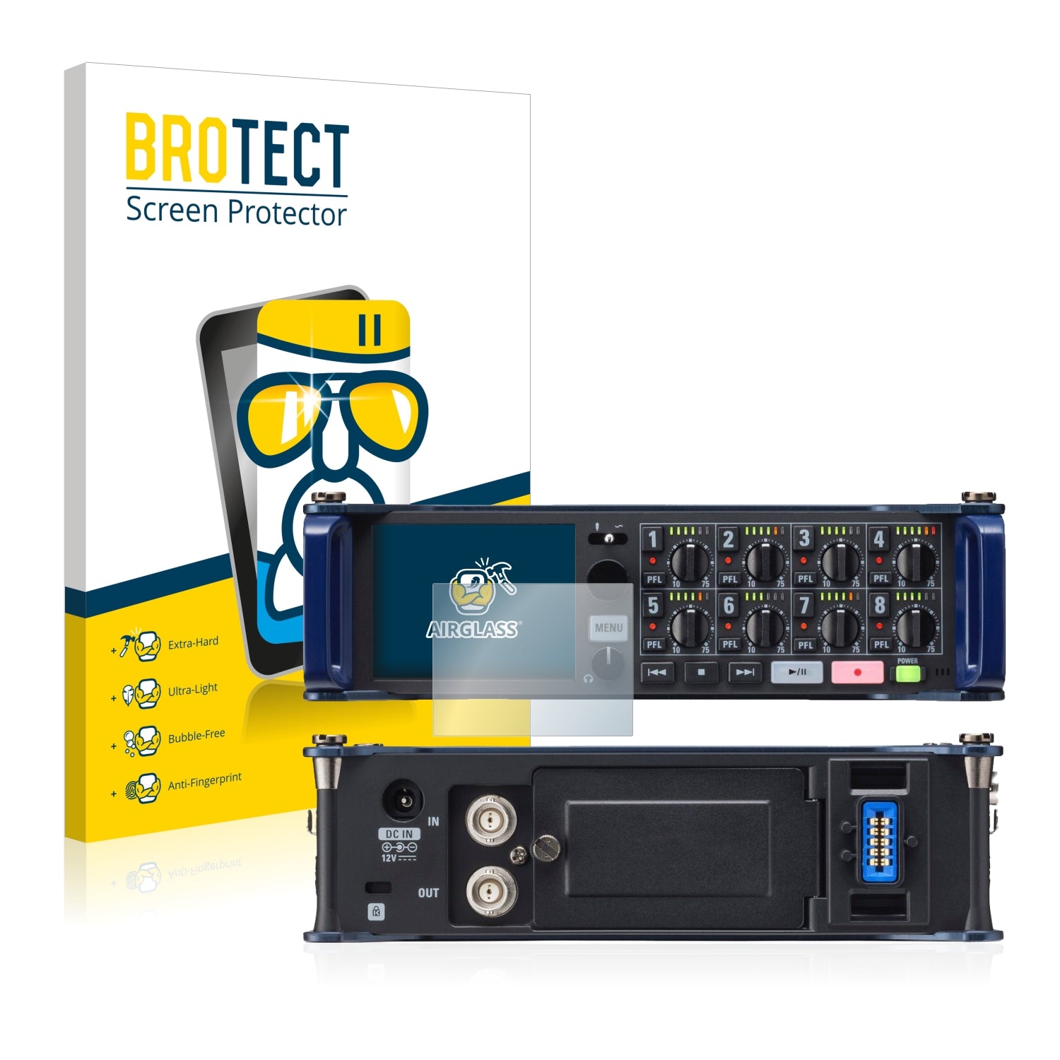 Nano Glass Screen Protector for Zoom F8 field recorder - ScreenShield ...