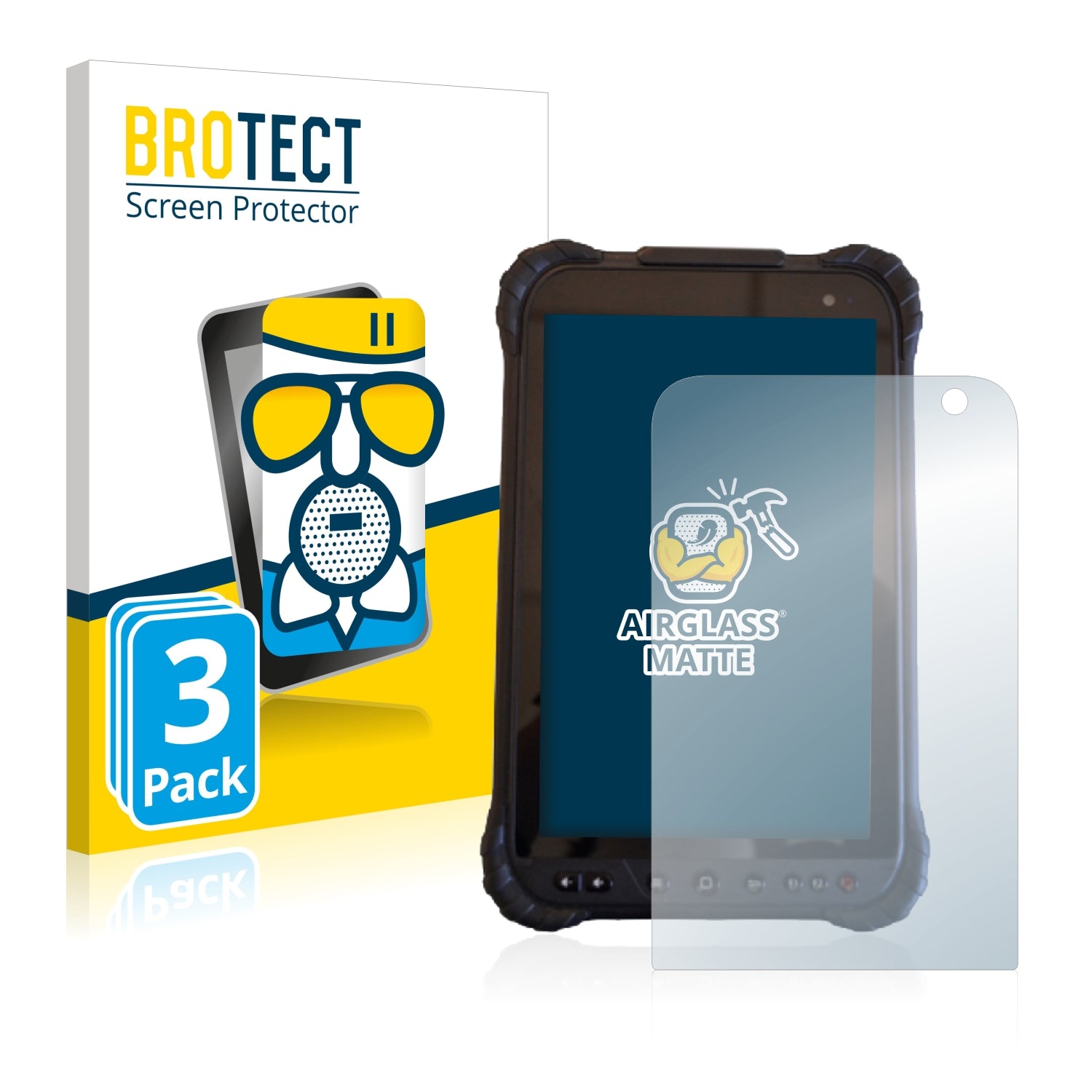 3x Anti-Glare Screen Protector for Stonex S70G - ScreenShield