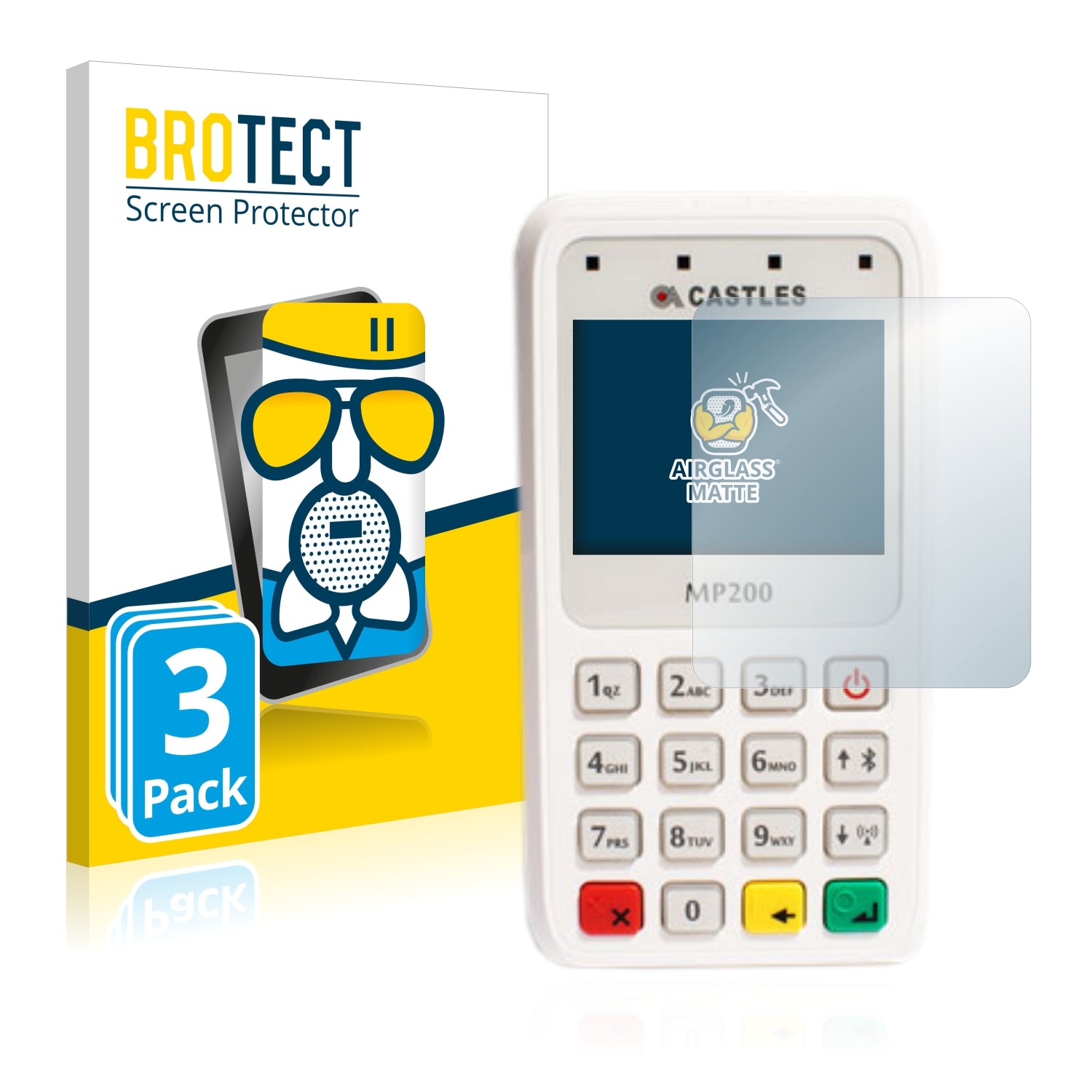 Screen Protectors for Castles Technology MP200 / MP200L – ScreenShield