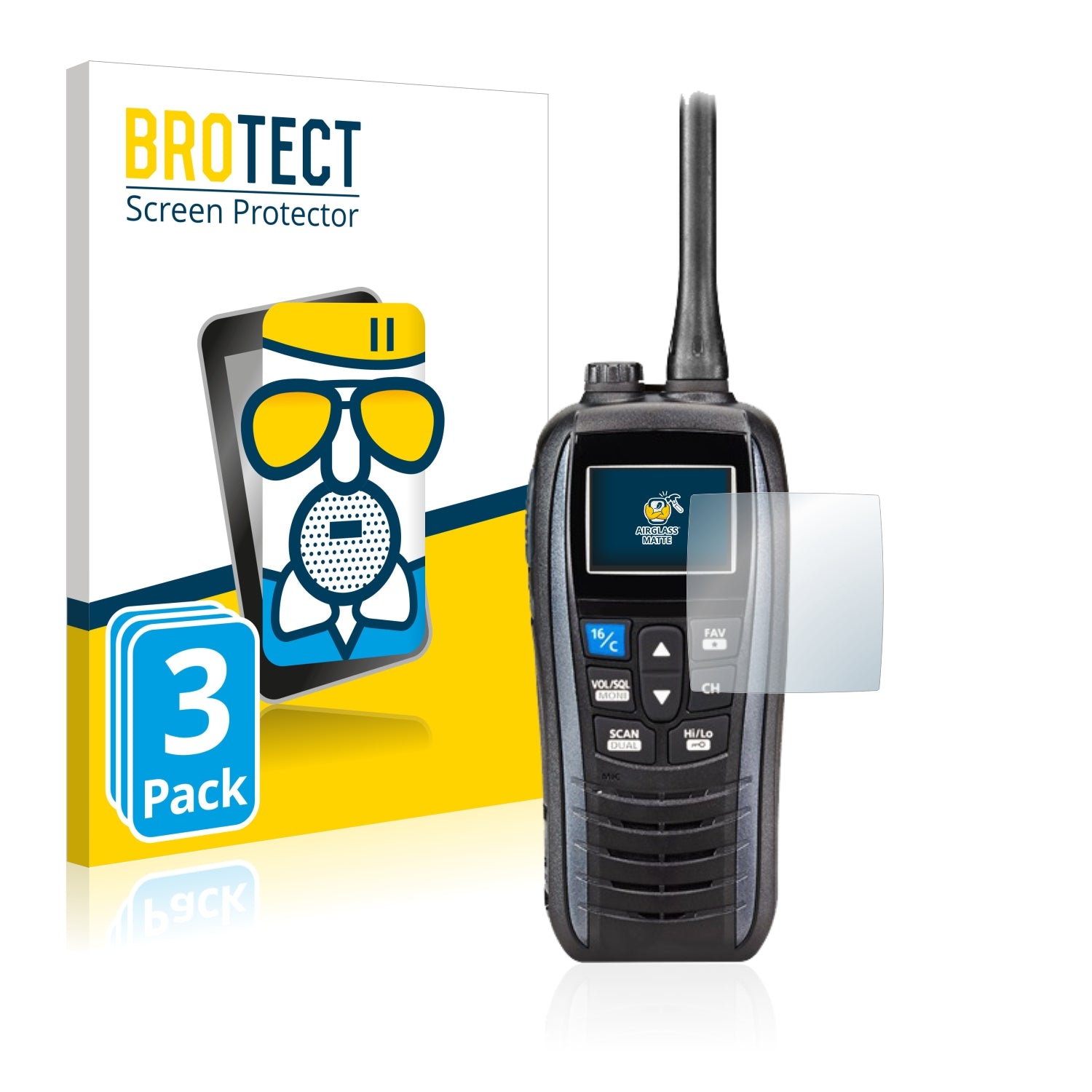 Screen Protectors for Icom IC-M25EURO - Nano Glass, Anti-Glare ...